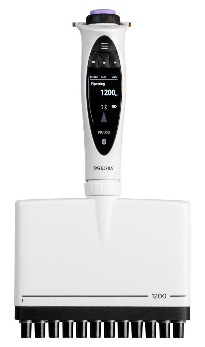 Sartorius Picus® 2 Electronic 12-Channel Pipette 50 - 1,200 µL | Penli